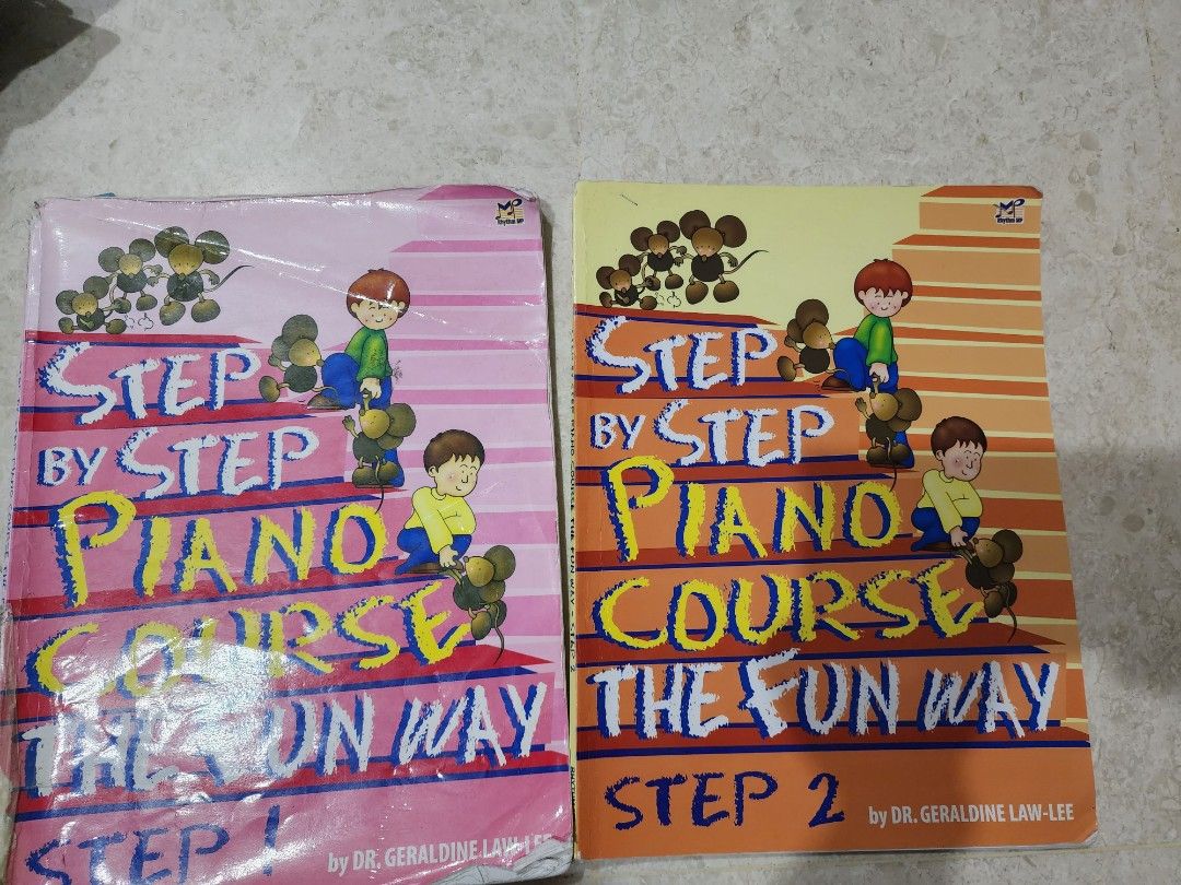 Step By Step Piano Course The Fun Way Step 1 and 2, Hobbies & Toys ...