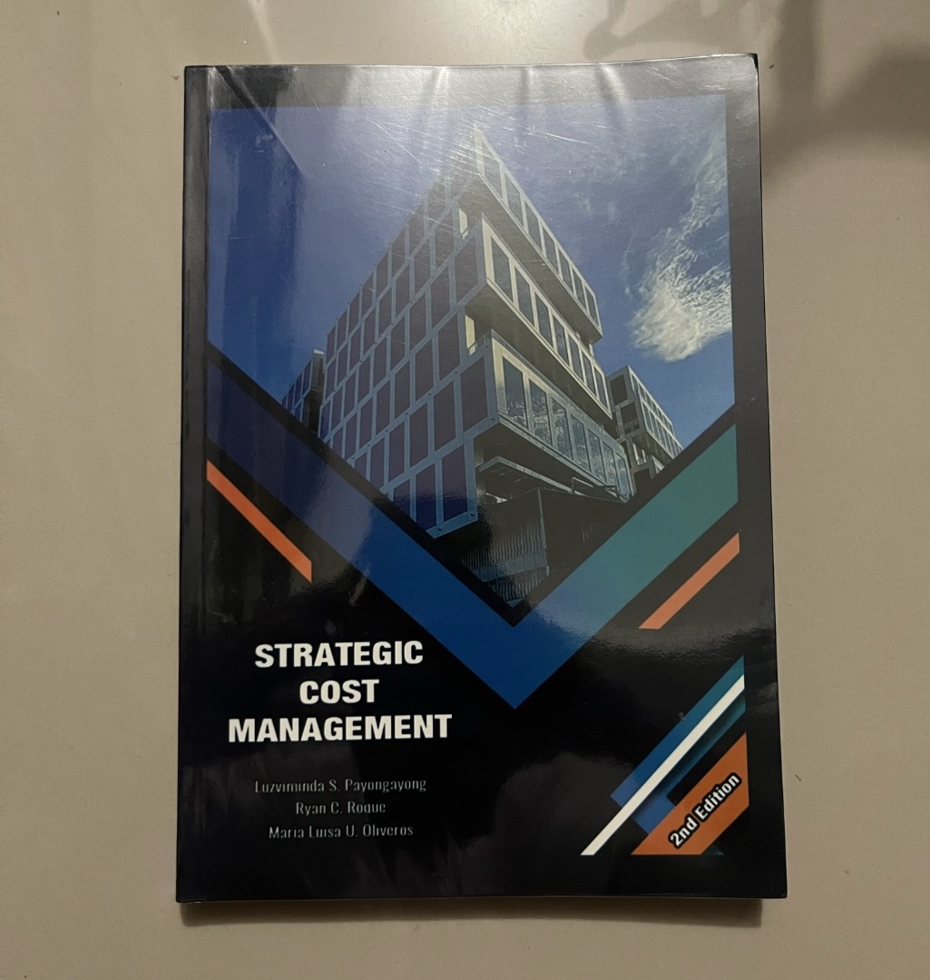 Strategic Cost Management 2nd ed. - Payongayong, Roque, & Oliveros, Hobbies & Toys, Books ...