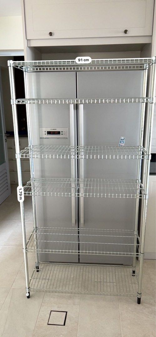 Tall storage rack, Furniture & Home Living, Furniture, Shelves ...