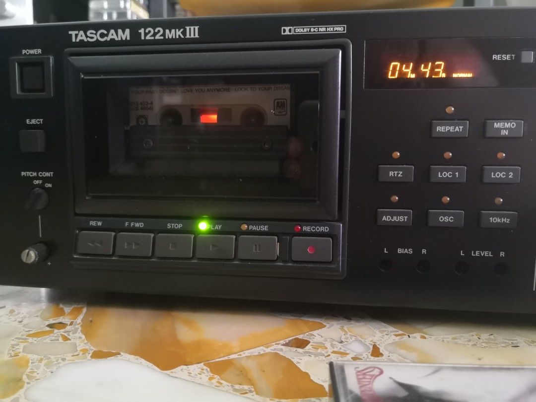Tascam 122mk3 professional cassette deck, Audio, Other Audio Equipment ...