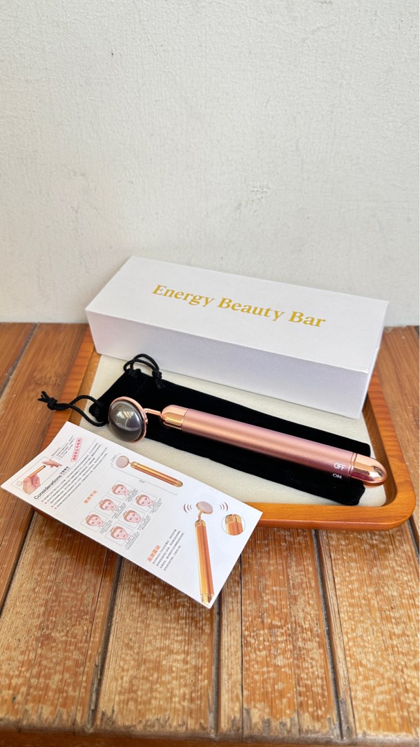 Terahertz Electric beauty 24k gold bar facial massage 24K jade gold bar ...