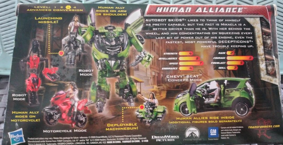 Transformers Human Alliance Skids and Arcee on Carousell