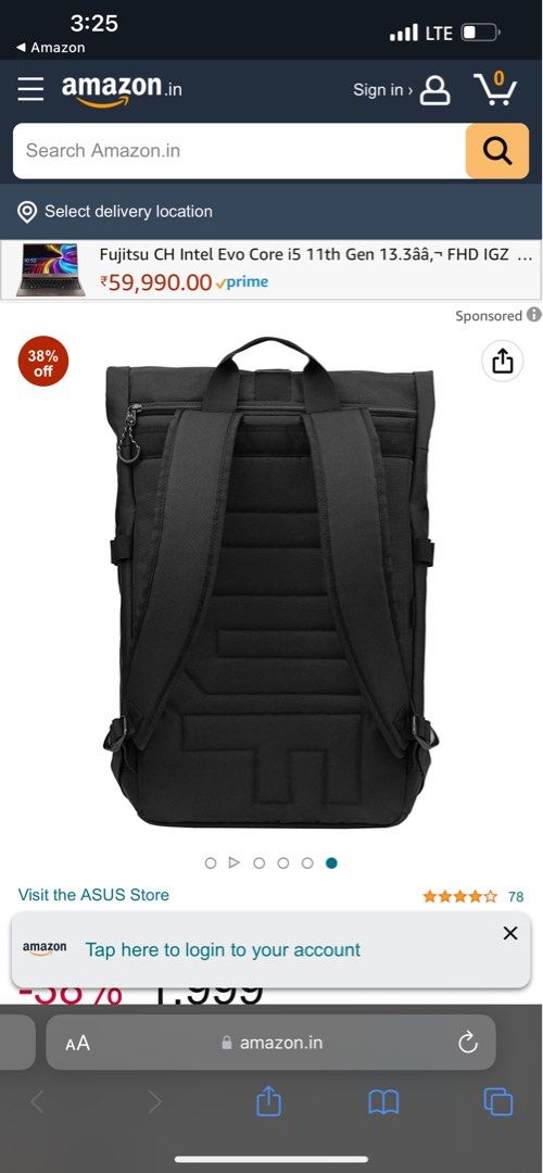 Tuf asus laptop backpack bag, Men's Fashion, Bags, Backpacks on Carousell