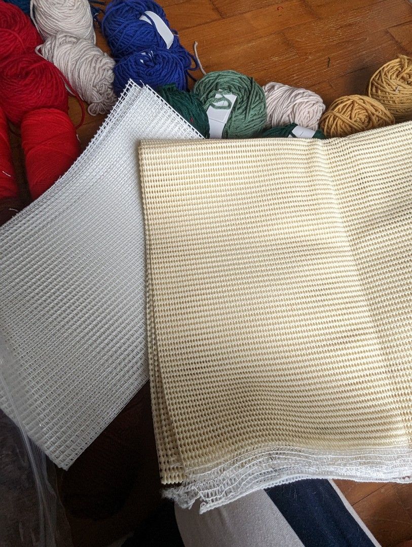 Tufting fabric backing (mesh & anti slip), Hobbies & Toys, Stationery ...