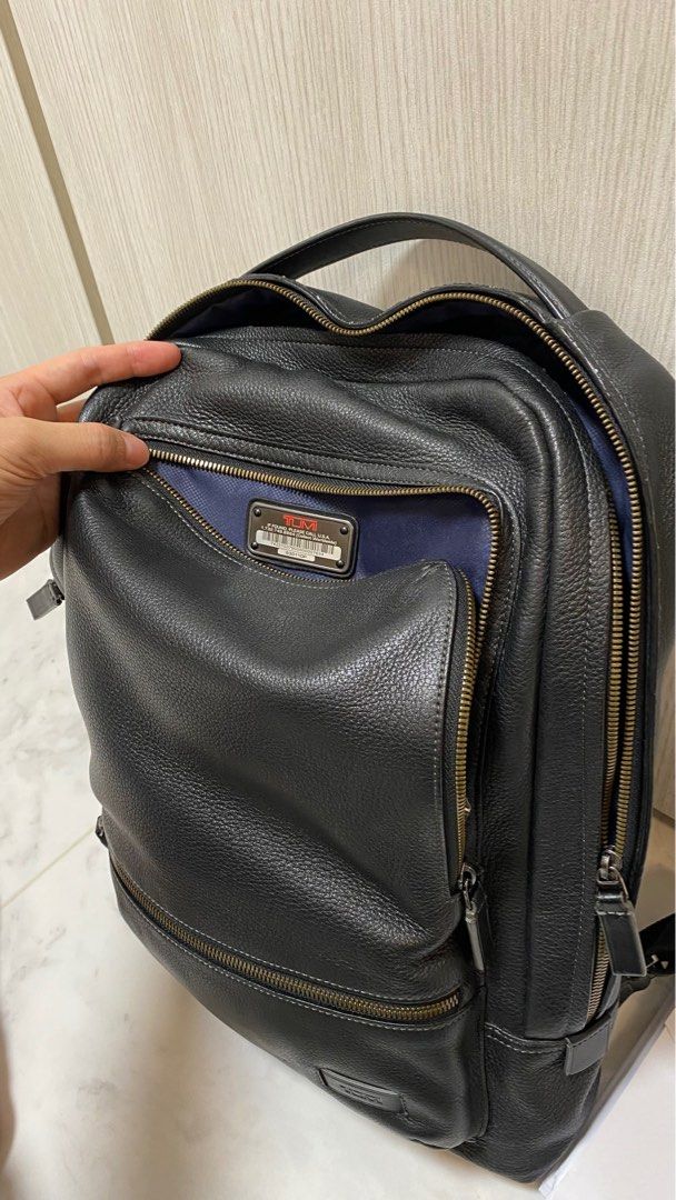 Tumi laptop leather backpack, Men's Fashion, Bags, Backpacks on Carousell
