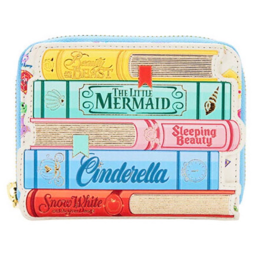 USA Disney Loungefly Princess Books Classic Wallet Purse Bag, Hobbies ...