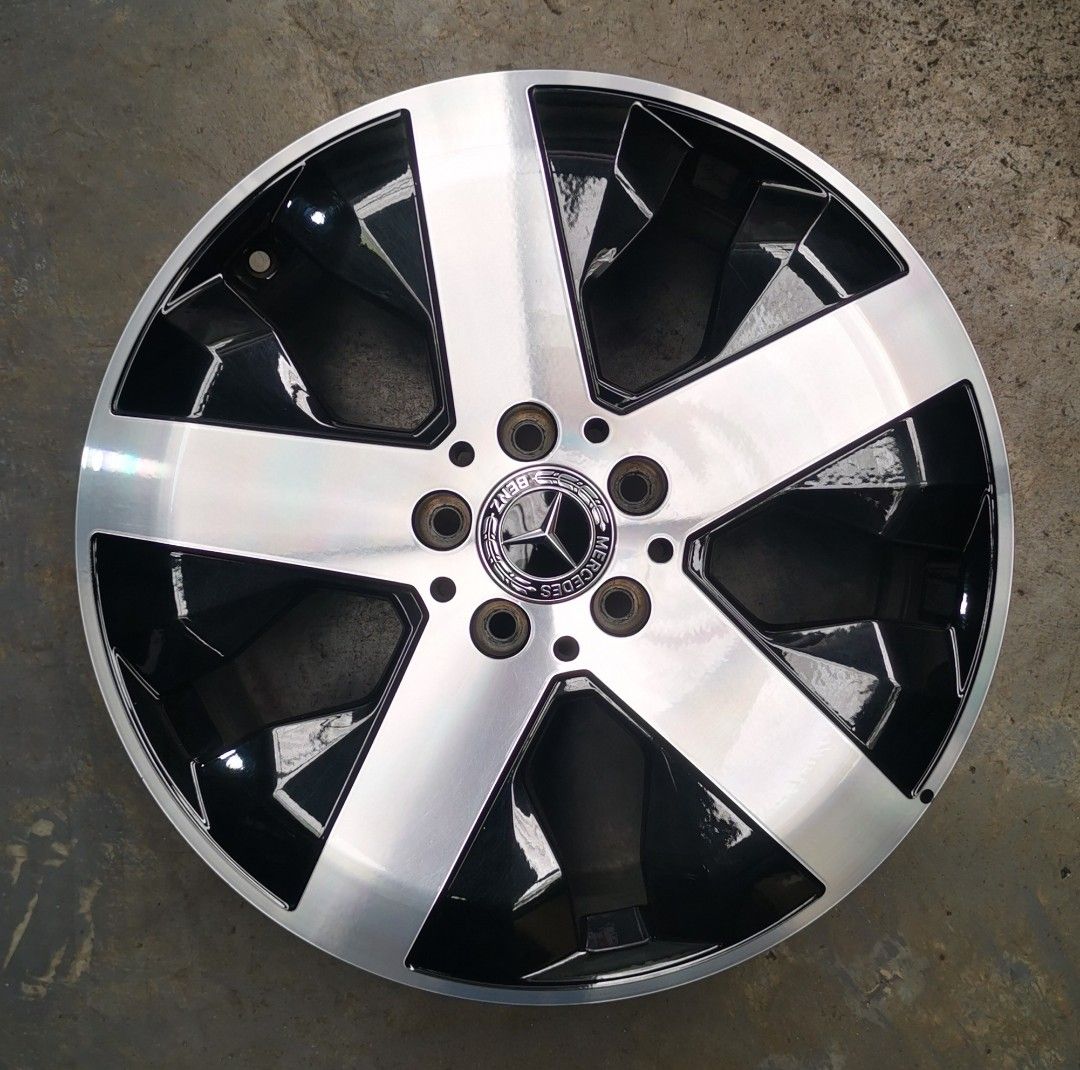 Used 18" Original Mercedes Rims, Car Accessories, Tyres & Rims on Carousell