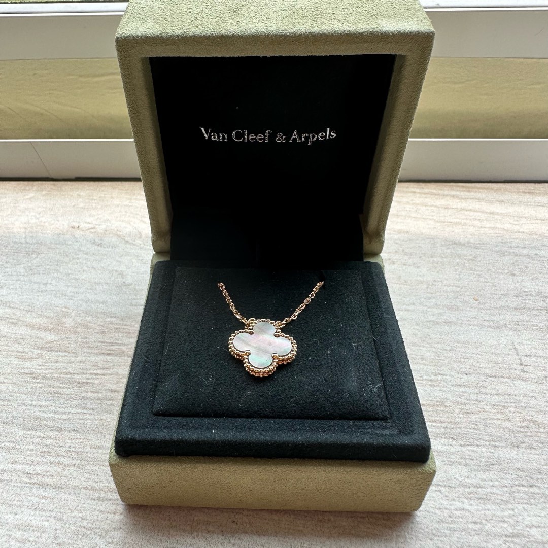 Brand New VCA Van Cleef & Arpels Vintage Alhambra Necklace, Luxury ...