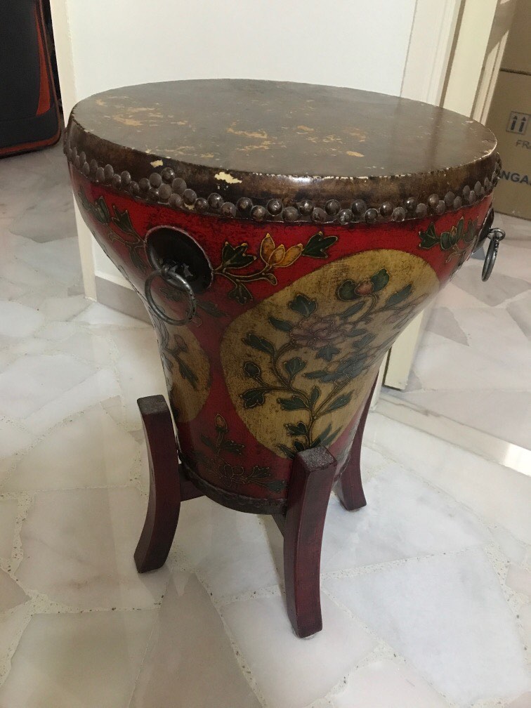Vintage Chinese Drum / Tanggu / coffee table, Hobbies & Toys ...