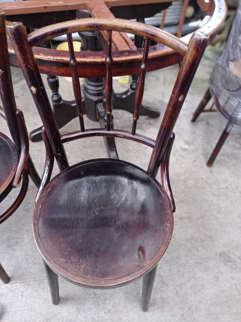 Vintage Kopitiam Marble Table with 5 Chair, Hobbies & Toys ...