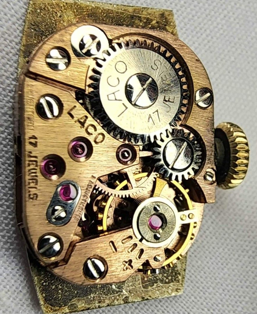 Vintage Laco 18k gold mechanical watch on Carousell