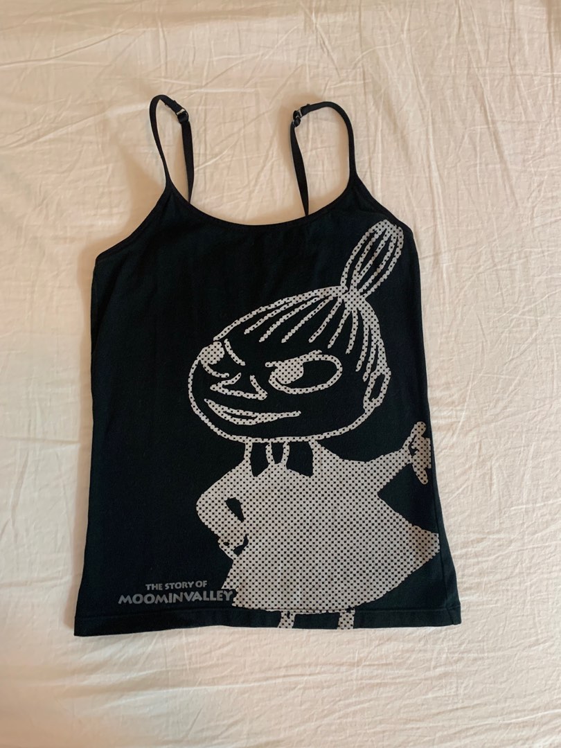 Vintage moomin screen print tank top, Women's Fashion, Tops, Sleeveless ...