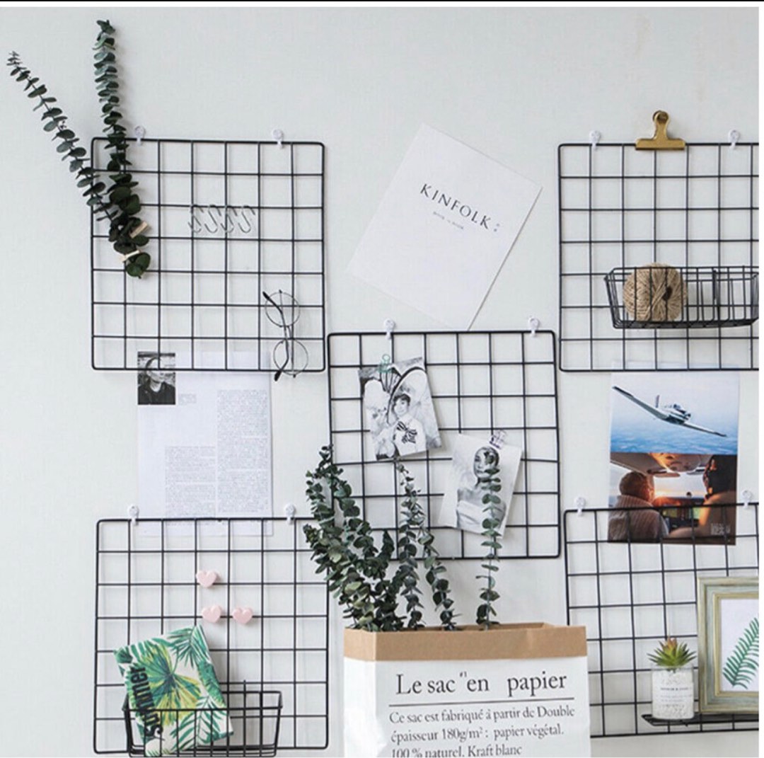 Metal Wall mesh grid, Furniture & Home Living, Home Decor, Wall Decor ...