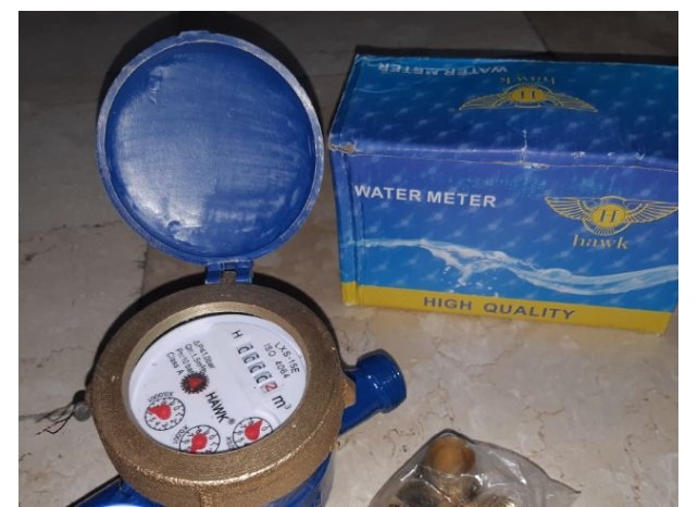 Water Meter Heavy Duty with Coupling Metal Watermeter Hawk Vorsc Metal ...