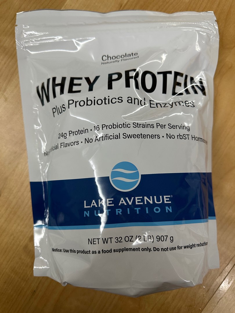 Whey Protein + Probiotics Powder Chocolate, Health & Nutrition, Health ...