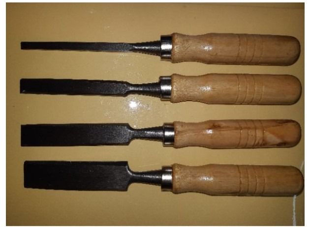 Wood Chiset Set / 4 in 1 Wood Chisel Paet Set 1/4" 1/2" 3/4" 1" (per ...