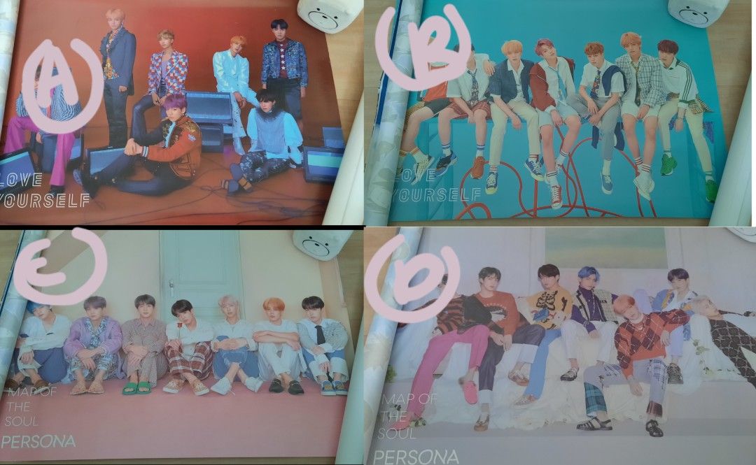 [wts] Official BTS posters Rm Jin Suga J-hope Jimin V Jungkook, Hobbies ...