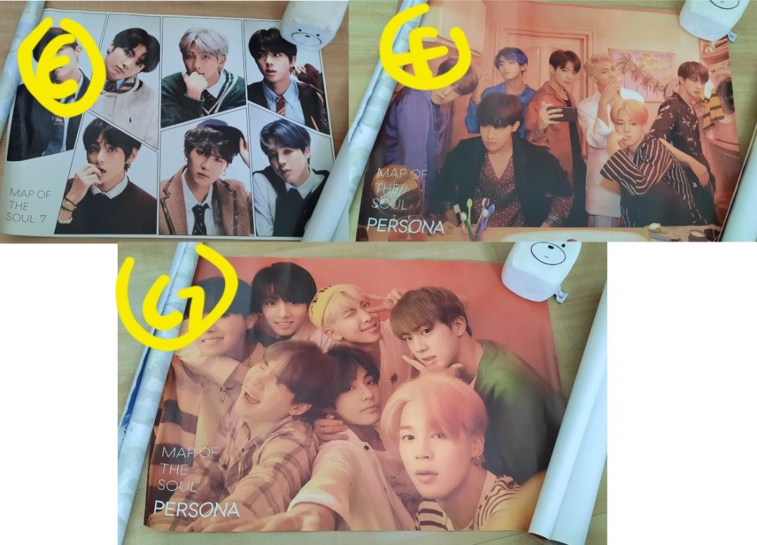 [wts] Official BTS posters Rm Jin Suga J-hope Jimin V Jungkook, Hobbies ...