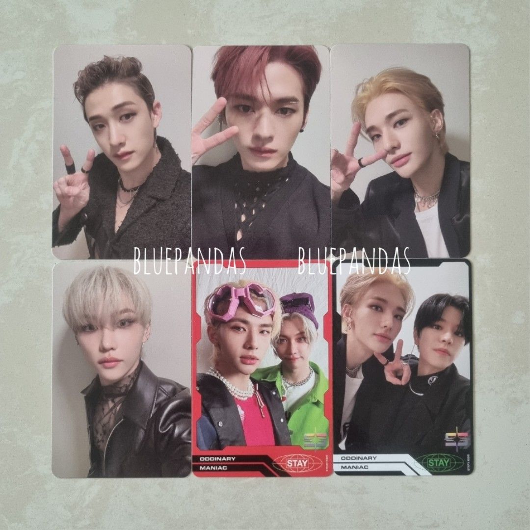 WTS Stray Kids oddinary album unit photocards pc chan lee know minho ...