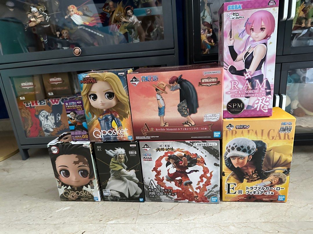 WTS kuji and prize figures one piece demon slayer marvel slime rezero ...