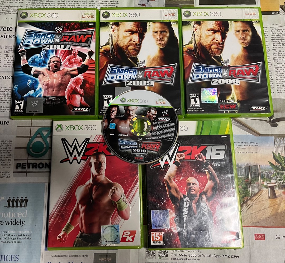 WWE SMACKDOWN VS RAW XBOX 360 PS3 PS2, Video Gaming, Video Games, Xbox ...