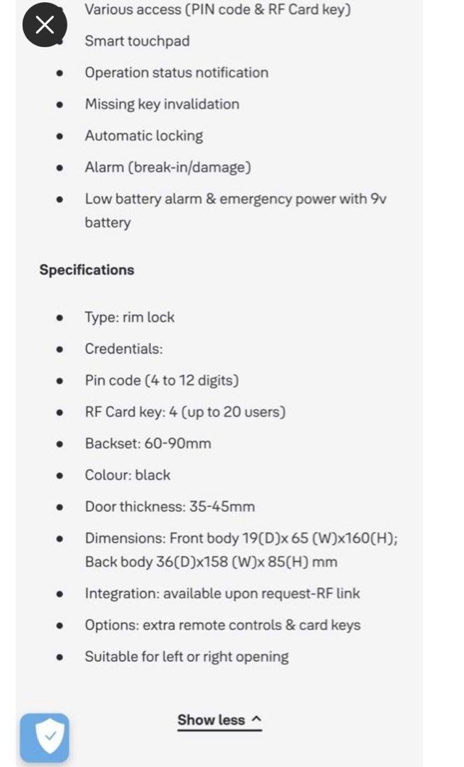 Yale digital lock YDR3110, TV & Home Appliances, Other Home Appliances ...