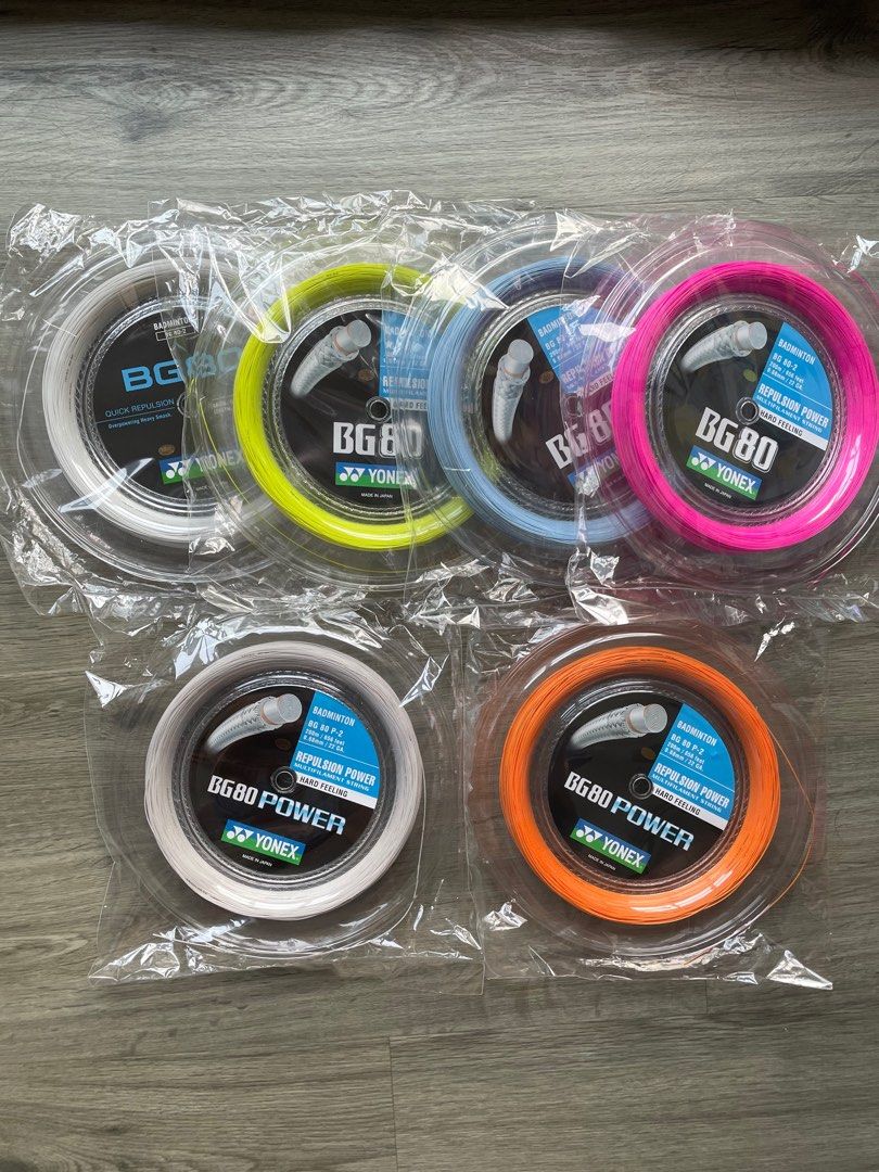 Yonex Badminton 200 Meters String BG65 BG65ti BG66 Ultimax Force BG80 ...