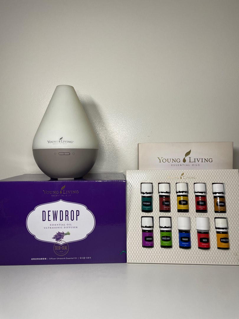 Young Living Premium Starter Kit (diffuser & essential oils), Furniture & Home Living, Home ...