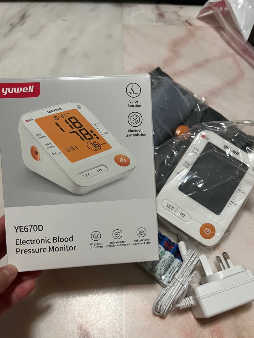 Yuwell Blood Pressure Monitor, Health & Nutrition, Health Monitors ...