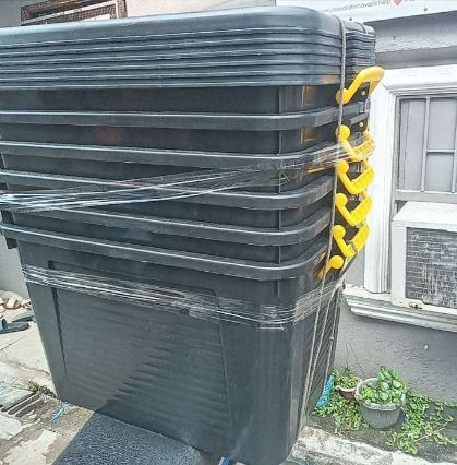 143L STORAGE BOXES BIG BLACK - To Moonwalk Paranaque, Furniture & Home ...