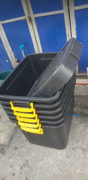 143L STORAGE BOXES BIG BLACK - To Moonwalk Paranaque, Furniture & Home ...