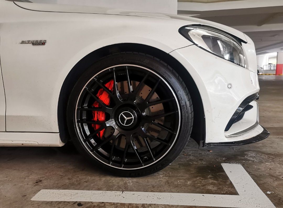 19" AMG Mercedes Rim, Car Accessories, Tyres & Rims on Carousell