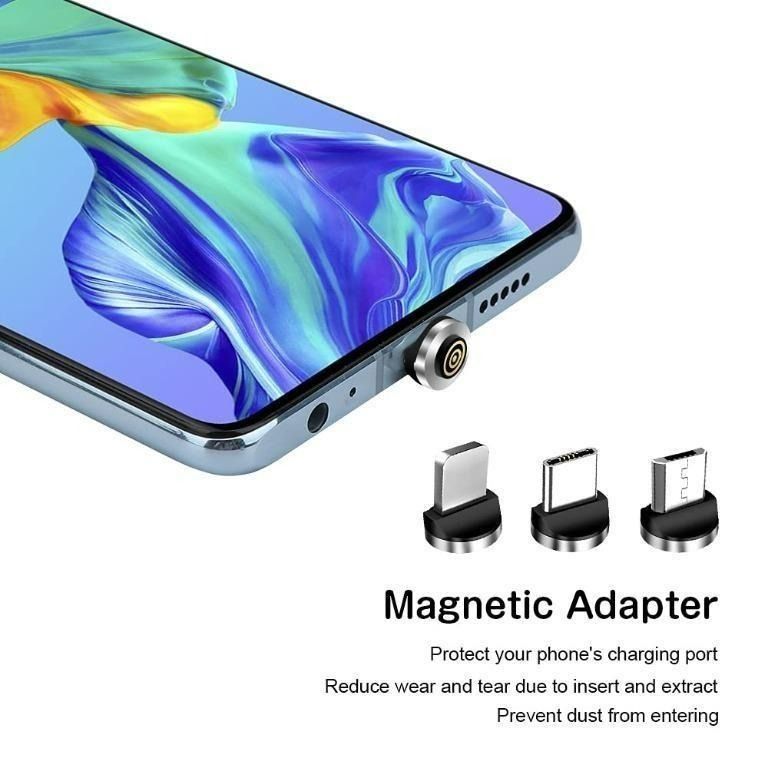 630) MAGNETIC PHONE CHARGER, LAMA 1.5M MAGNETIC USB CABLE RIGHT ANGLED ...