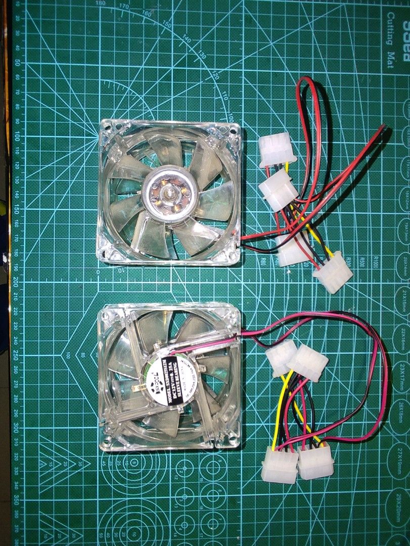 8cm LED PC Ventilation Fans (molex connector), Computers & Tech, Parts ...