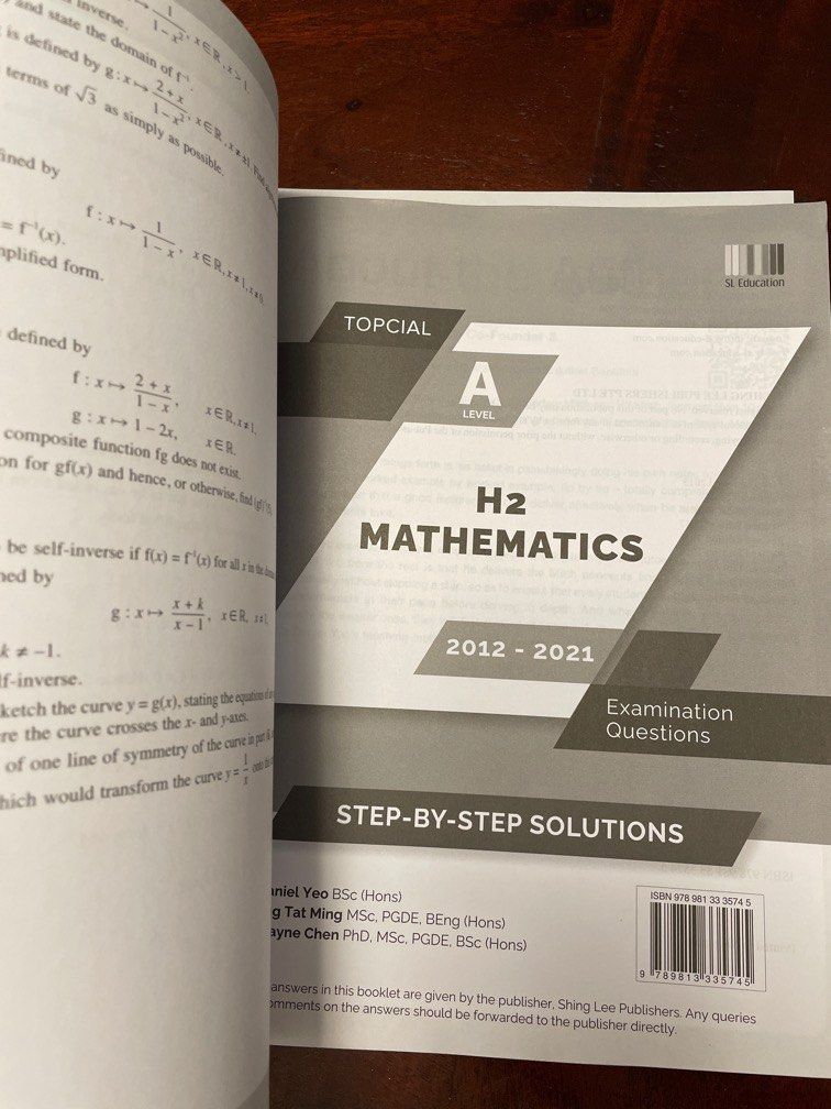 A Level H2 Math Topical TYS + Ans !!, Hobbies & Toys, Books & Magazines ...