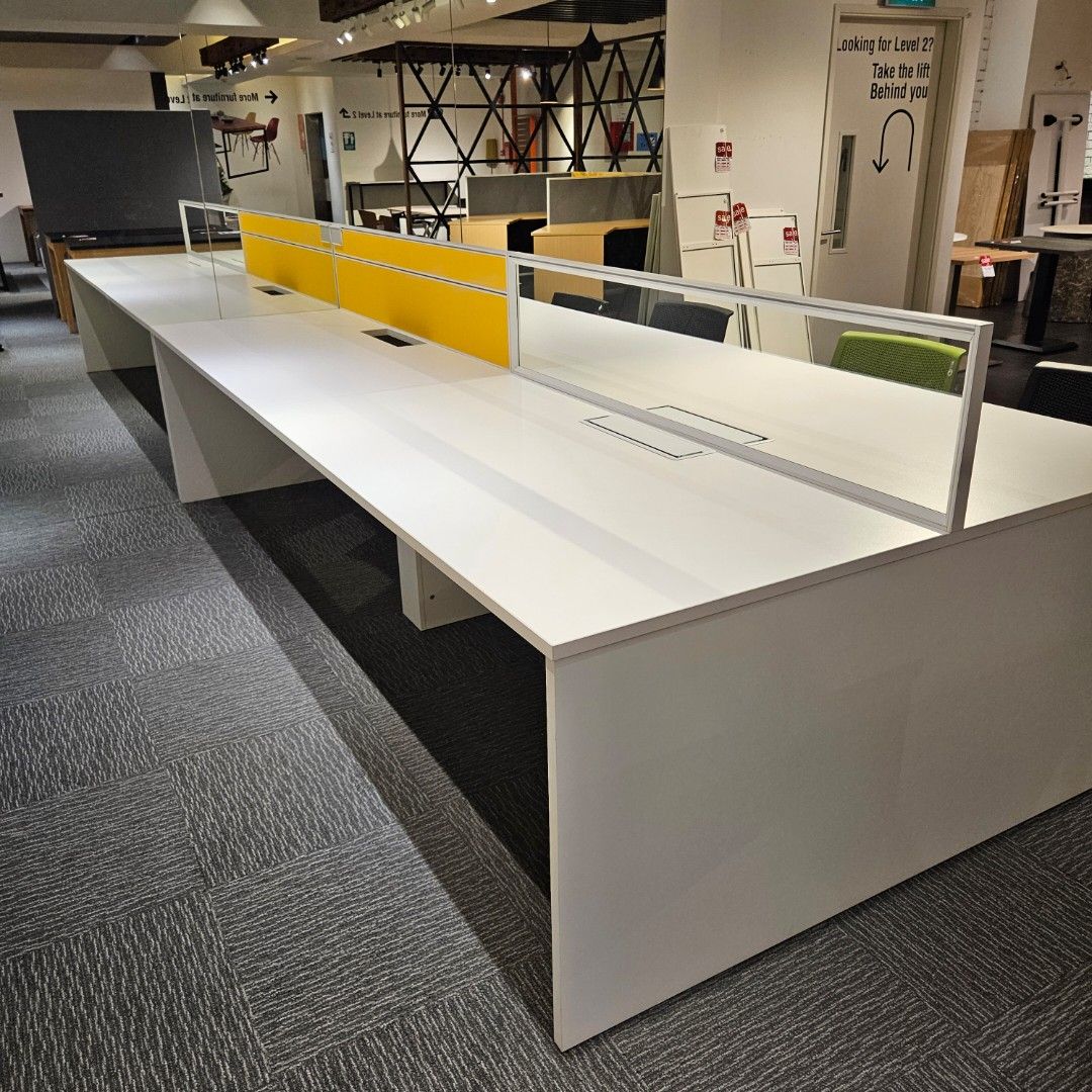 Accord 4-Pax Workstation Office Table, Furniture & Home Living ...