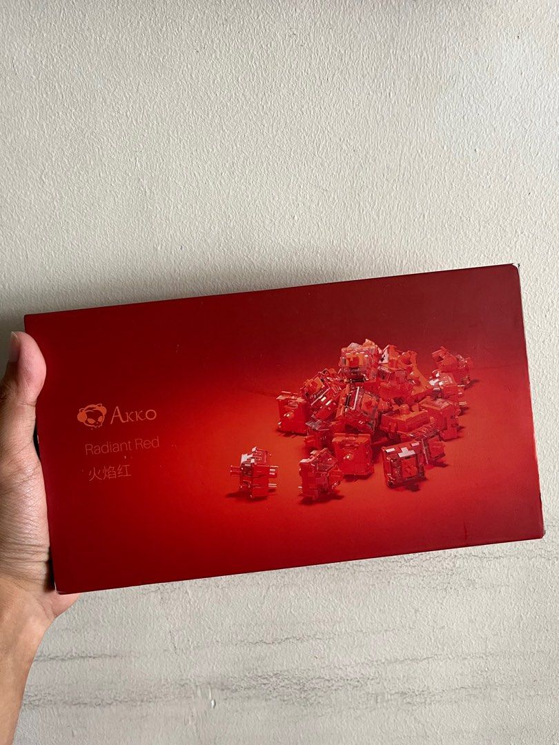 Akko Radiant Red switches 77pcs (hand-lubed) on Carousell