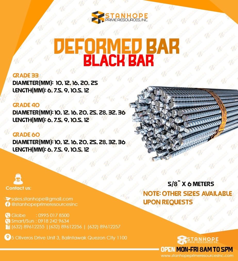 Anchor Bolt - Deformed Bar - Angle Bar - Checkered Palte - CPurlins ...