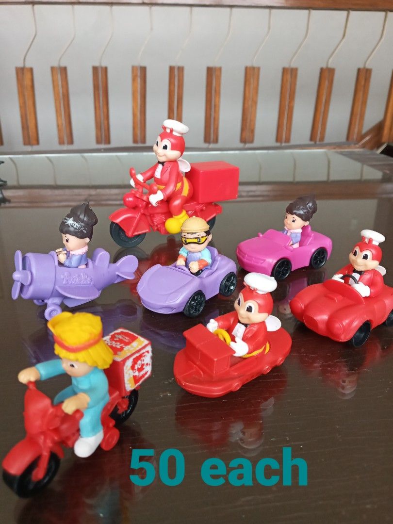Assorted Mcdo Jollibee Meal Toys/ Lupin mini pull back car, Hobbies ...