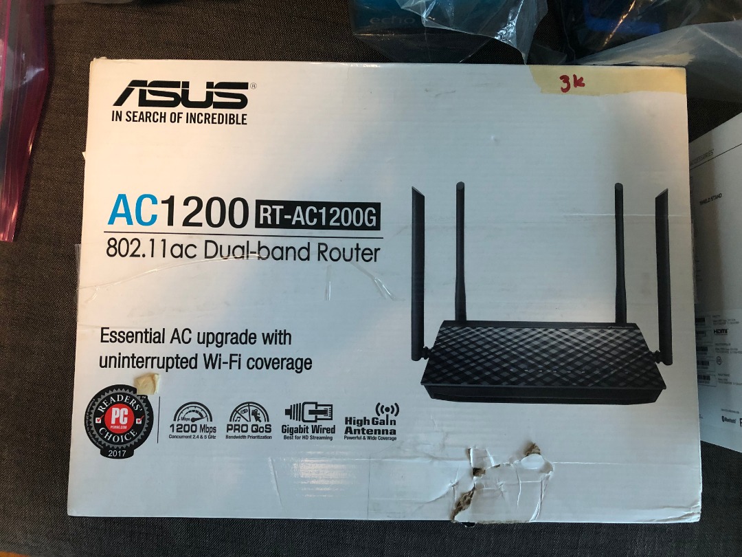 RUSH ASUS AC1200 RT-AC1200G 802.11ac Dual Band Router, Computers & Tech ...