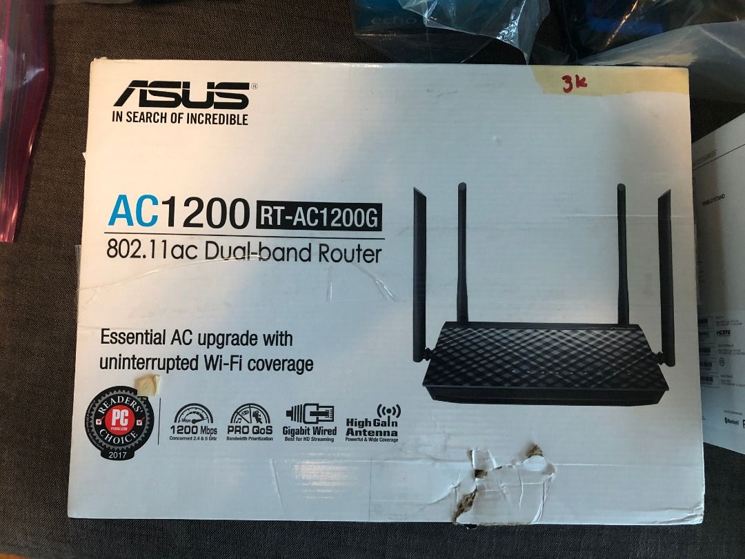 RUSH ASUS AC1200 RT-AC1200G 802.11ac Dual Band Router, Computers & Tech ...