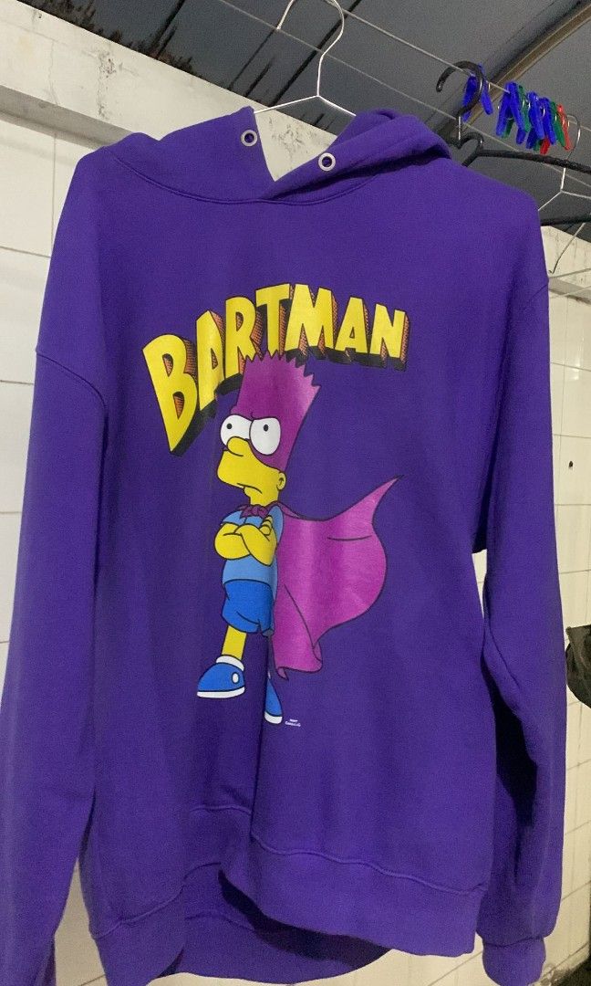 Bartman The Simpsons x Adlv, Fesyen Pria, Pakaian , Baju Luaran di Carousell