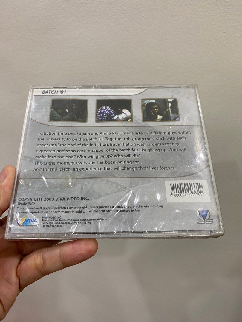 Batch ‘81 VCD - factory sealed/brand new - starring Mark Gil - directed by Mike De Leon ...