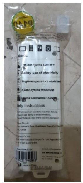 Bull Extension Outlet 3 Gang / 3 Sockets Universal Outlet with Switch ...