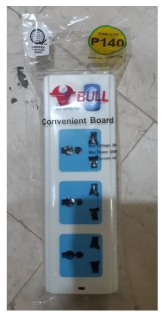 Bull Extension Outlet 3 Gang / 3 Sockets Universal Outlet with Switch ...