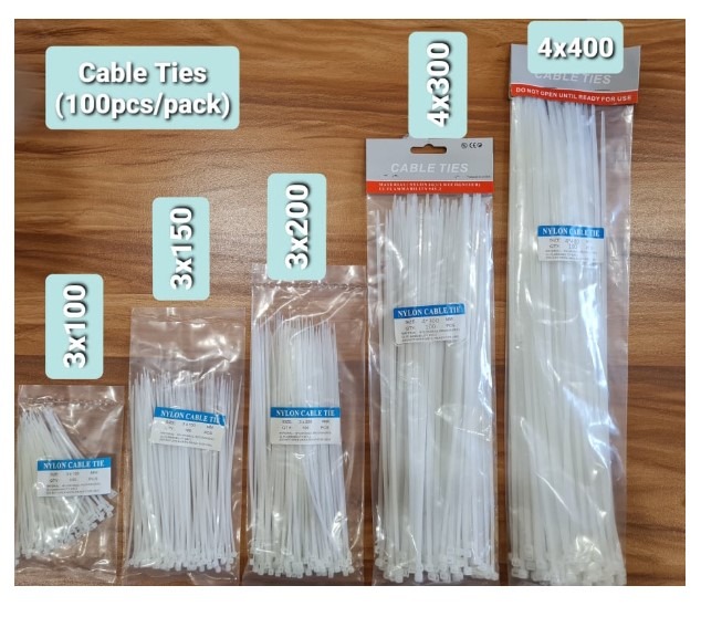 Cable Tie / White Nylon Strap / Self Locking Ties High Quality Durable ...