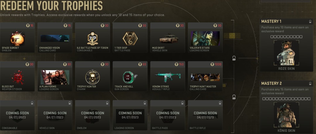 Call of duty MW2 TROPHY HUNT SERVICE, Video Gaming, Gaming Accessories ...