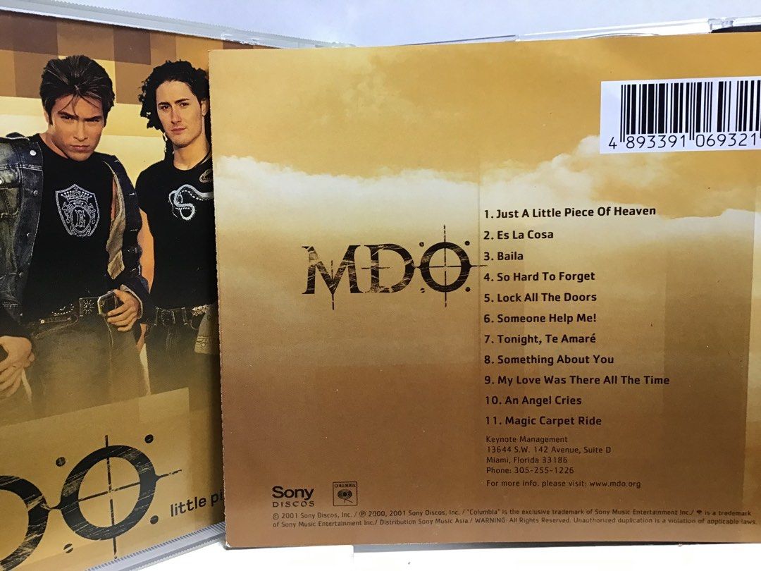 CD MDO - A Little Piece of Heaven OOP ORIGINAL PRESS Anubis 90s Pop, Hobbies & Toys, Music ...