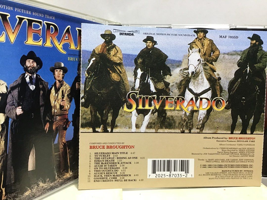 CD Silverado OST OOP USA US 1992 ORIGINAL PRESS Anubis 90s Soundtrack ...