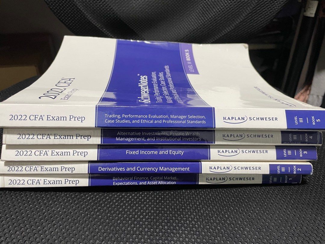 Cfa Level 3 2022 Kaplan Textbooks Hobbies And Toys Books And Magazines